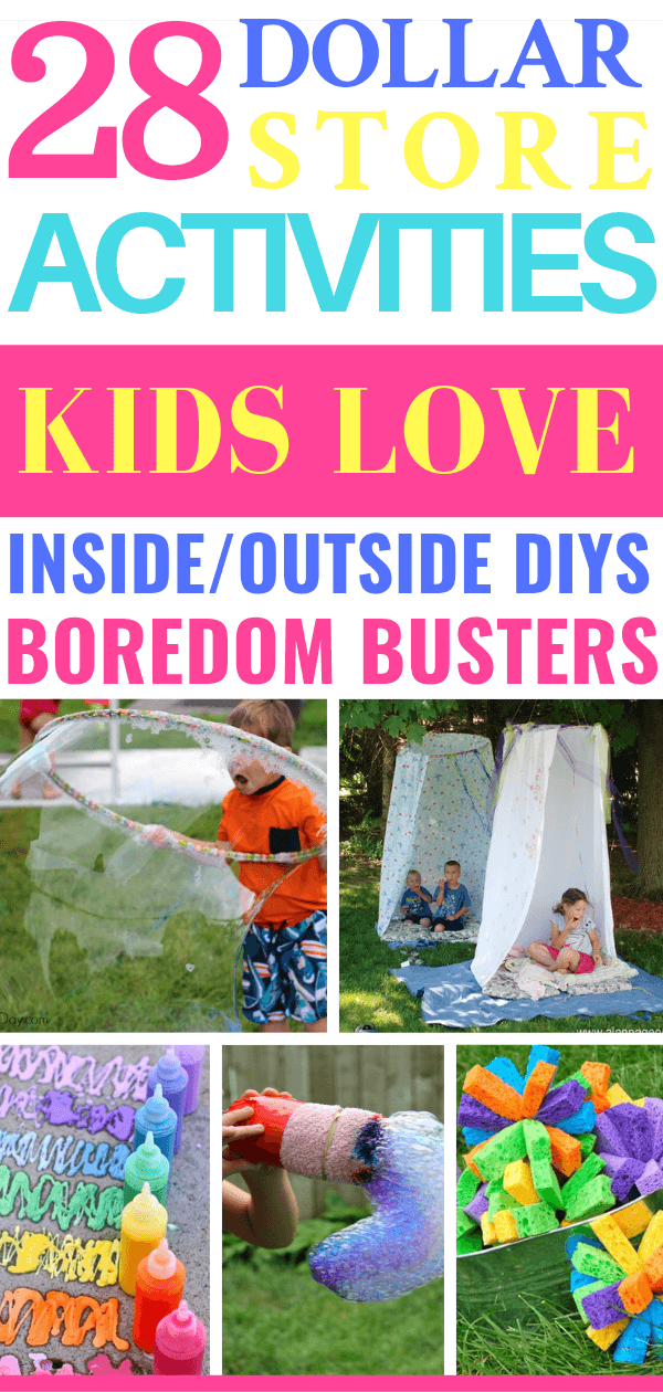 28 Dollar Store Activities For Kids Easy Boredom Busters