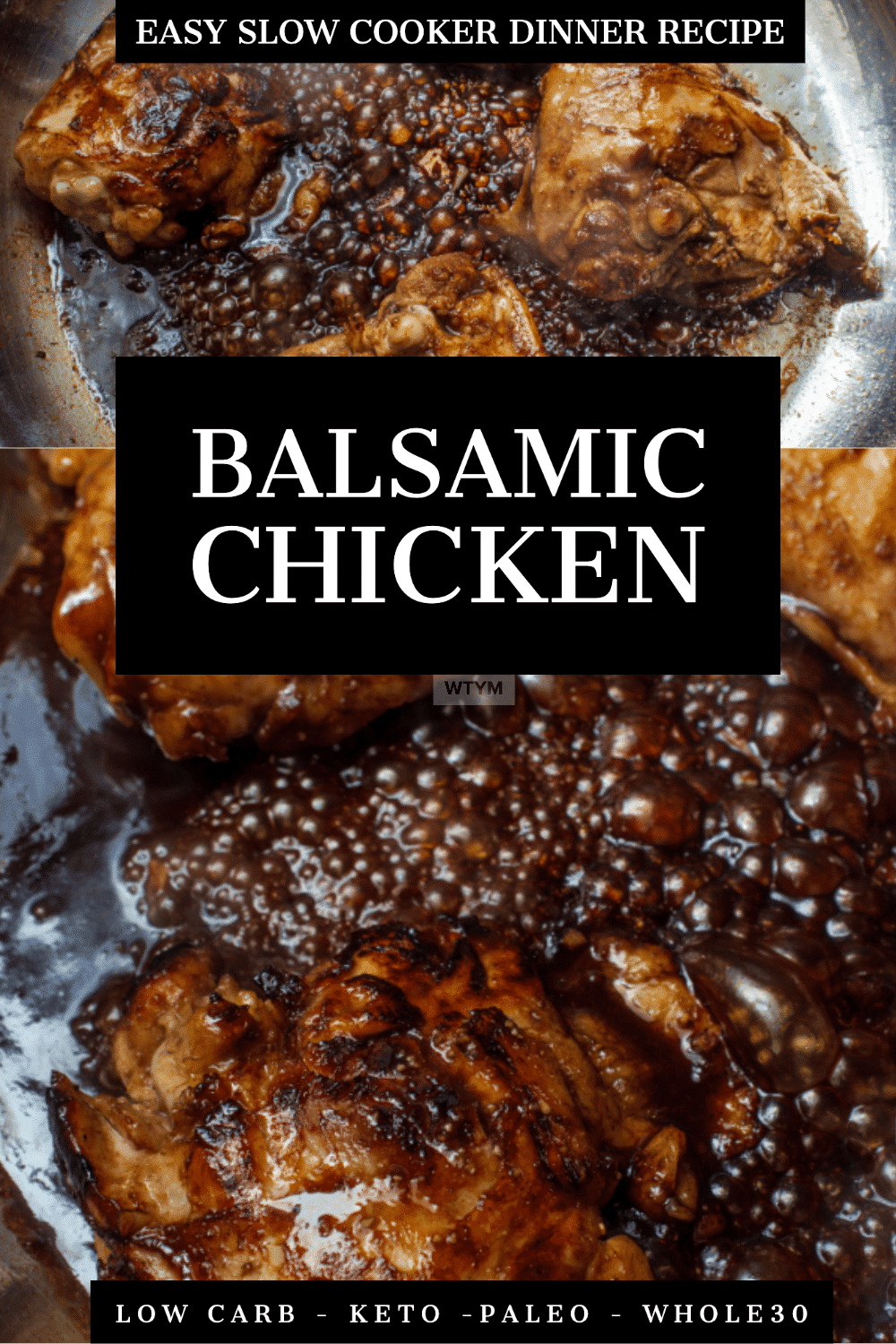 Low Carb Slow Cooker Balsamic Chicken With A Crispy Finish