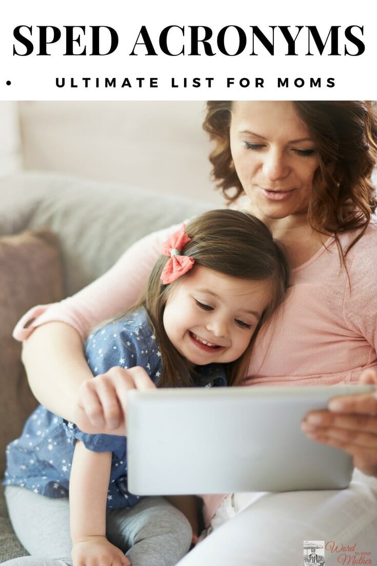 Ultimate List of Special Education Acronyms