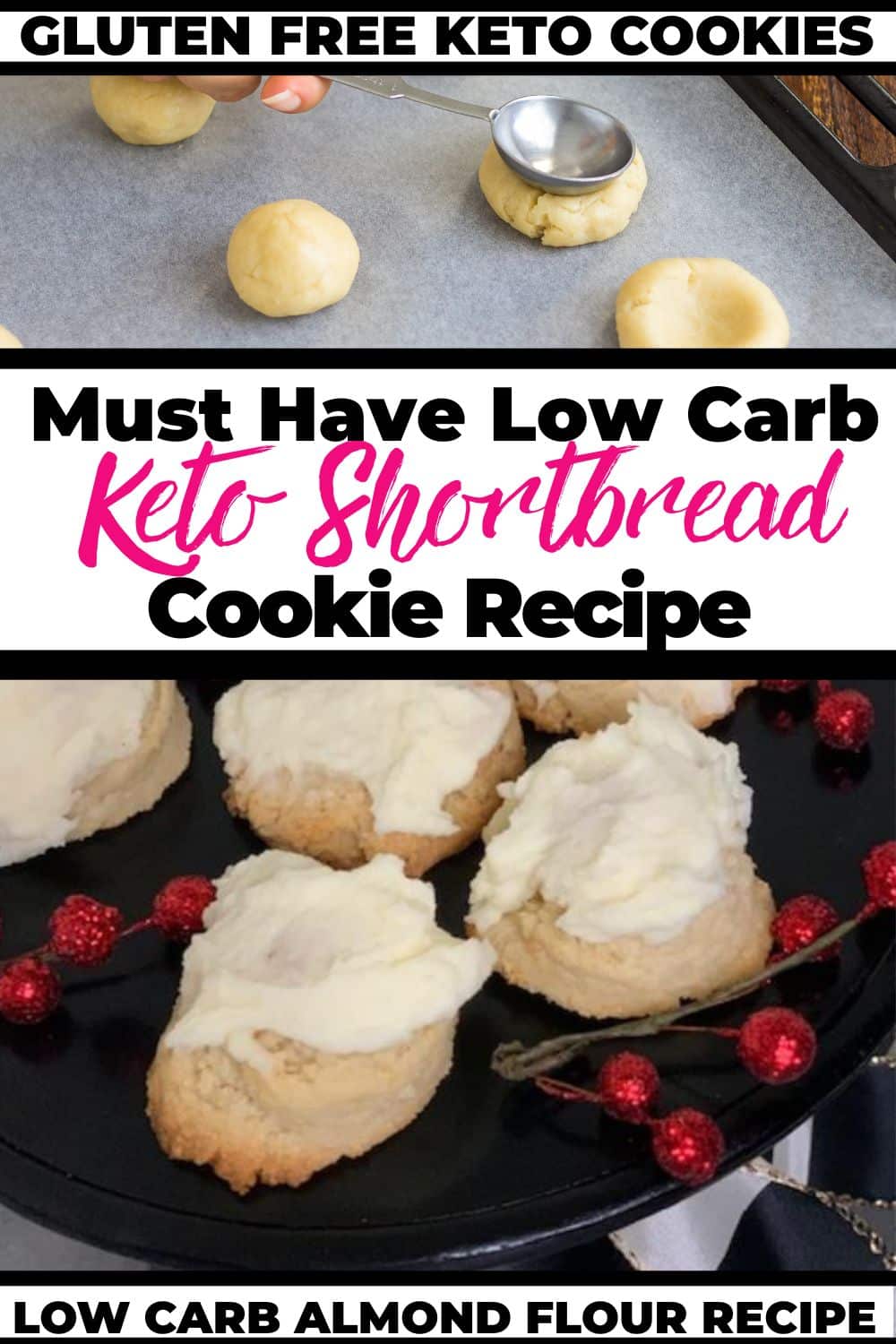 Low Carb Keto Shortbread Cookies with Almond Flour